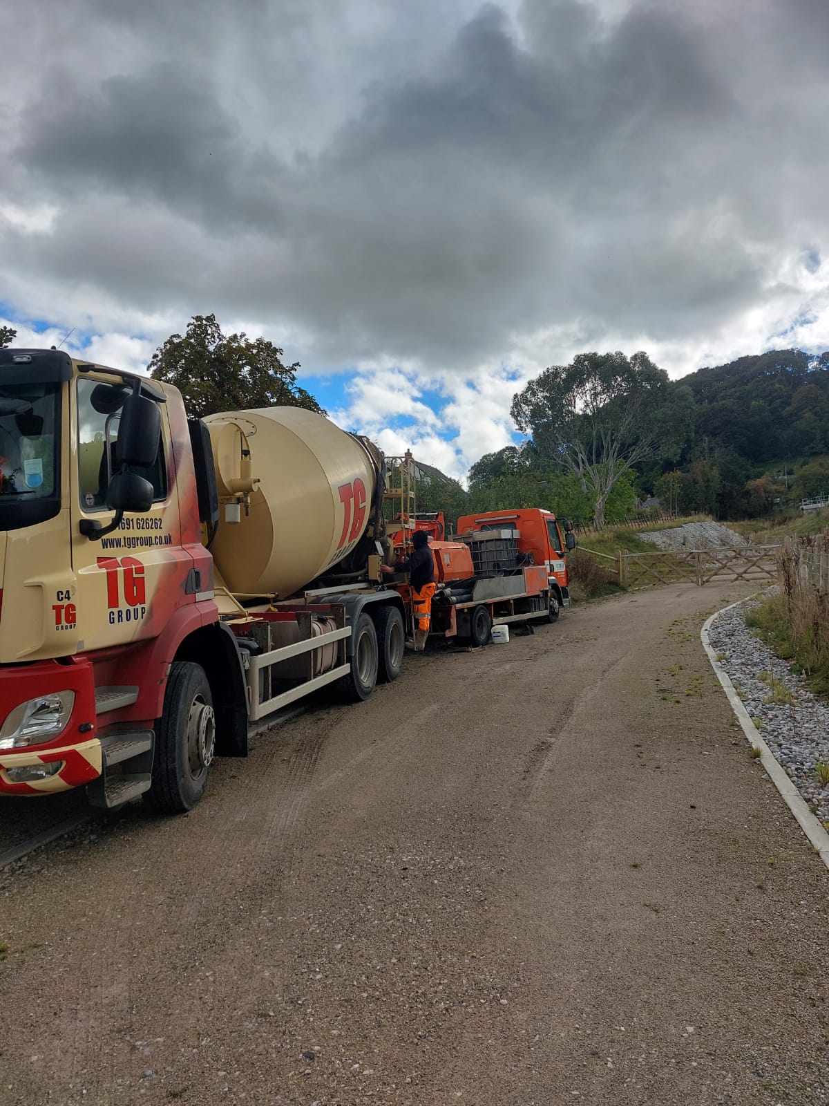 Self-compacting concrete pour - ECOFlo